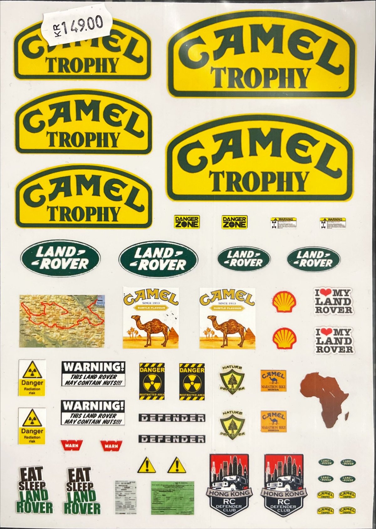 Decal Ark - Camel Trophy - Klistermærker/Decal Ark/Emblemer - Hobbykarl.dk