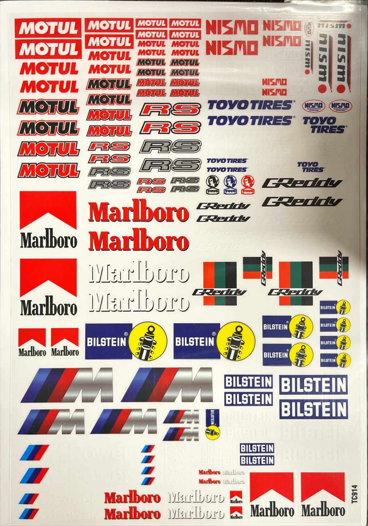 Decal Ark - Motul/Marlboro/Bilstein - Klistermærker/Decal Ark/Emblemer ...