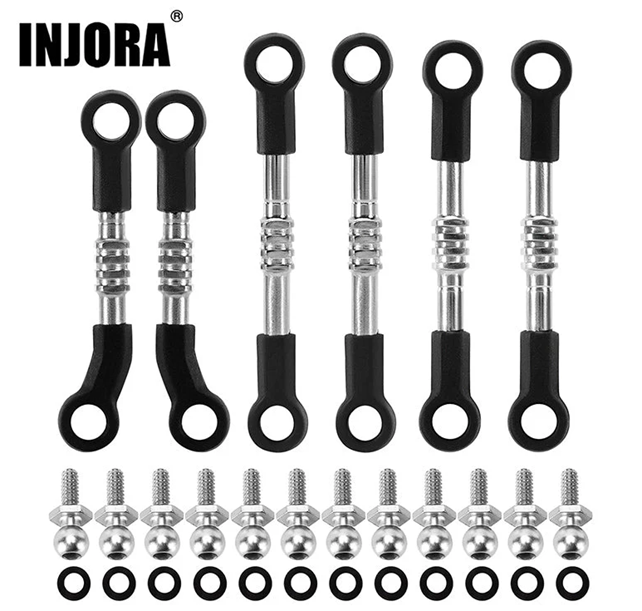 Rustfri Stål - Turnbuckle Sæt - Micro B - INJORA - Hobbykarl.dk